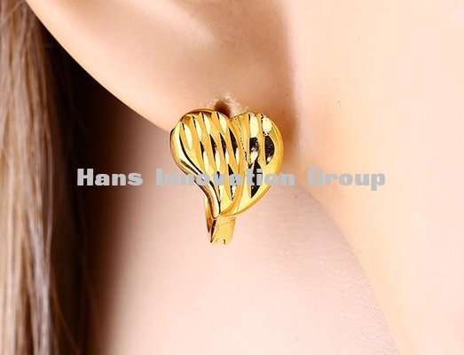New Elegant Gift, Fashion Heart Ear Cuff Clip Gold Plated Earrings supplier