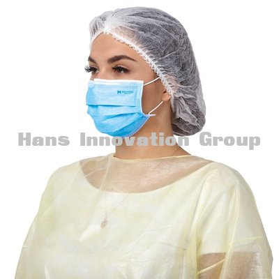Blue Earloop Pleated 3 Ply Medical Procedure Disposable Surgical Mask supplier