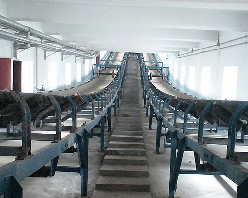 Mining Fixed Rubber Quarry Plant Electric Motor Belt Conveyor