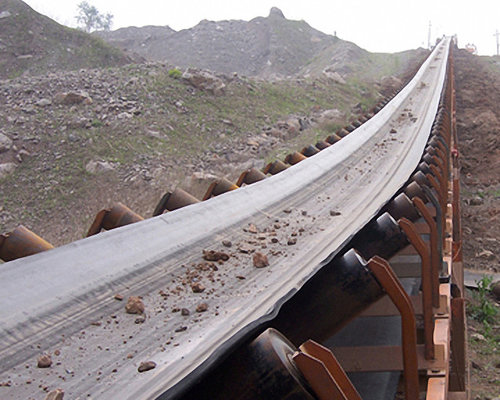 Mining Fixed Rubber Quarry Plant Electric Motor Belt Conveyor