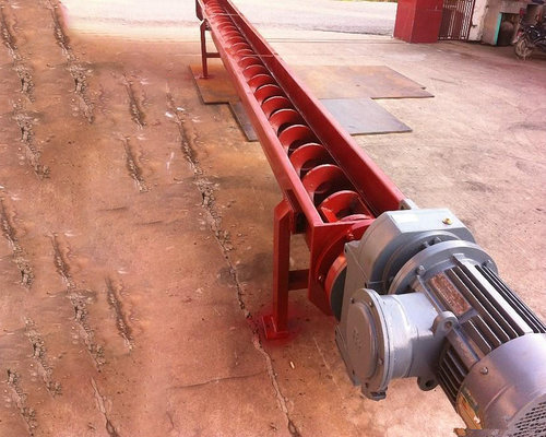 Chemical Industry Screw Conveyor Machine / Shaft-less Screw Conveyor