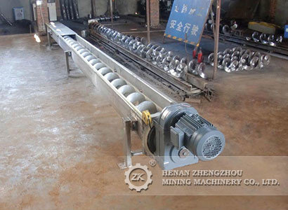 Chemical Industry Screw Conveyor Machine / Shaft-less Screw Conveyor
