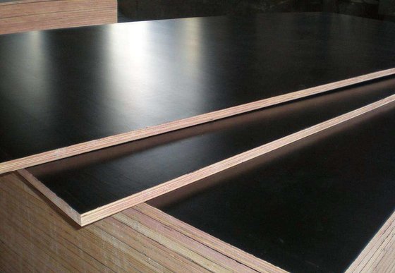 Black Color Phenolic Film Faced Plywood 12mm - 18mm Thickness Environmental Friendly