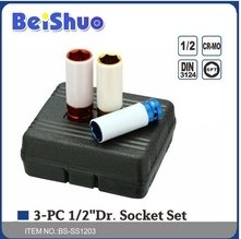 China 3PCS SOCKET SET SOCKET WRENCHES TOOL BOX BITS BOX supplier