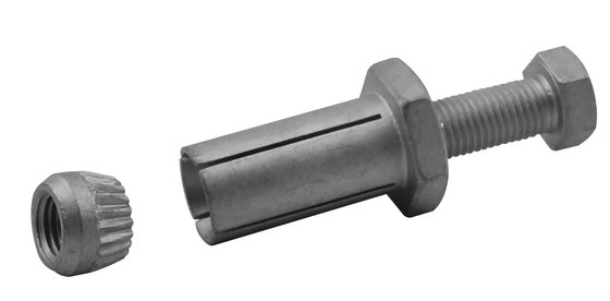 M16 Carbon steel  Zinc plated Hot dip Galanised Expansion threading Machine Anchor Bolt supplier