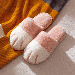 Wholesale Cartoon animal slippers cute non-slip household shoes Autumn winter Lovely cat warm comfortable slippers