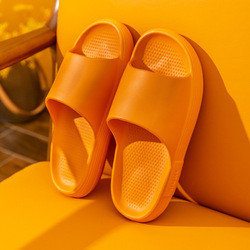 2021 New solid color sandals wholesale summer couples home bathing non-slip soft bottom simple slippers