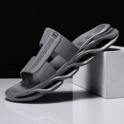 Soft Men Slippers Printing Slide Flat Non Slip  Lightweight Men Slippers