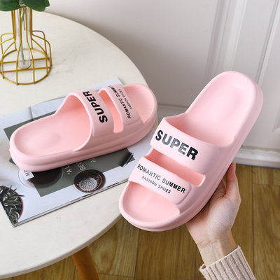 Hot sale trend simple style summer sandals women indoor home shoes fashion comfortable non-slip slippers