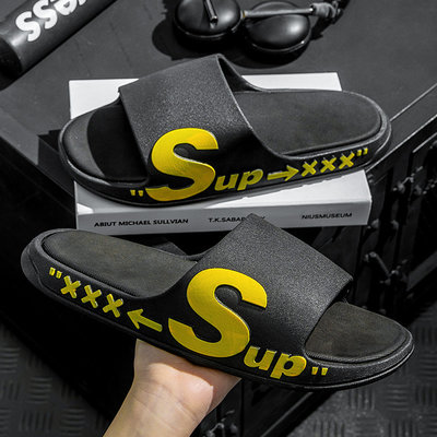 Outdoor Thick Sole Men Slippers Non Slip Summer Breathable Slippers