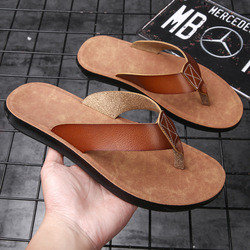 Wholesale 2022 new design summer beach sandals men cork sole solid color flip flop Men slippers in stock