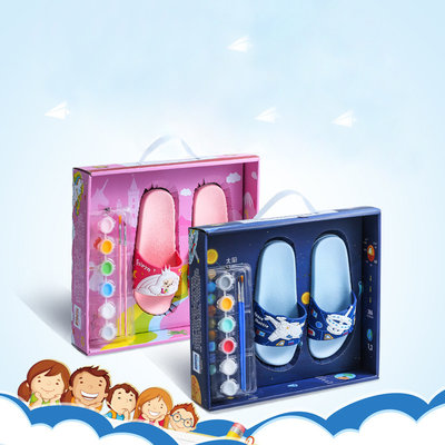 Cheerful Painting Children Slipper Shoes Summer Cozy  Non Slip