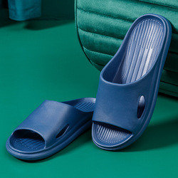 Best price wholesale fashion home slippers Men solid color indoor thick bottom non-slip couple summer sandals women