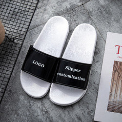 Custom Logo Indoor Men Cozy Slippers Soft Sole Non Slip Light Weight