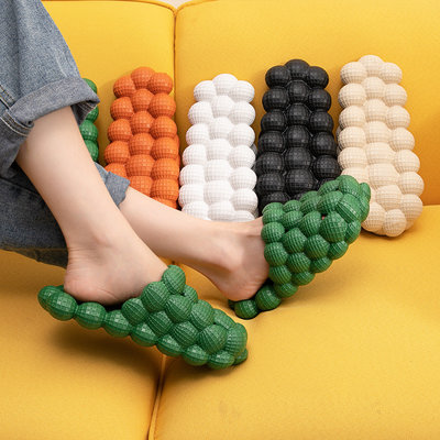 2022 Fashion solid color Summer Home Massage bottom Women indoor Shoes non-slip Slippers Slides for men