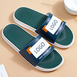 Breathable Men Slippers Pattern Solid Color PVC Material Non Slip Men Slippers