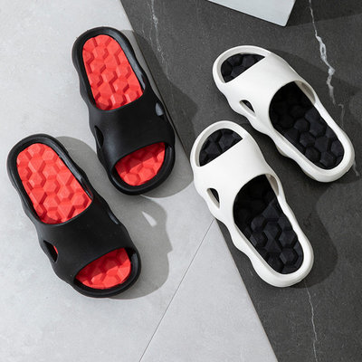 Thick Sole Men Cozy Slippers Non Slip Indoor And Outdoor Breathable