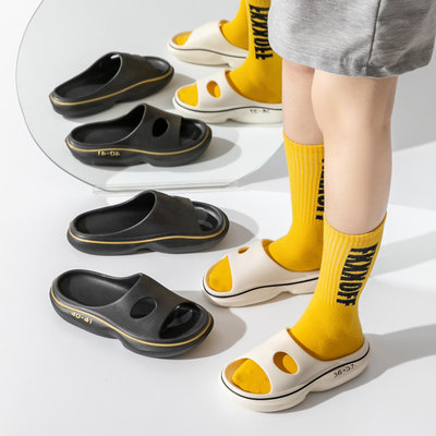 Best price women summer thick sole non-slip Japanese style bathroom bath slippers couple home shoes with high quality