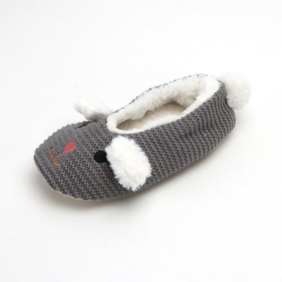 2021 custom Children Knitted Animal fluffy Slippers Cute kids Indoor home Slipper Winter Warm house shoes