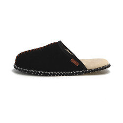 wholesale Men Genuine Sheepskin Wool Fur Home Shoes High Quality Indoor Soft Winter Warm Slippers in stock luxury fur slippers
