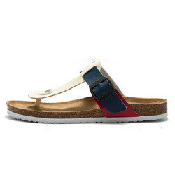 2022 wholesale customized summer unisex printing cork Slippers flat beach sandals multiple color Flip-Flops