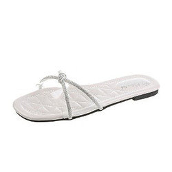 High quality summer Sandals women Luxury Custom Comfortable sparkling rhinestone decoration Ladies Beautiful Wedge Slippers