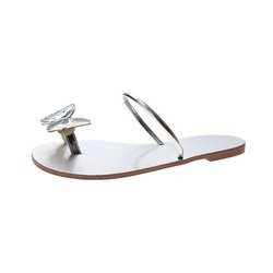 New Fashion Customized colorful Bowknot Women Sandals Flat Slippers Butterfly Design Lady Flip Flops Beach Shoes