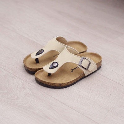 2022 summer solid color children sandals unisex fashion cork slippers girls outdoor beach flip-flops in stock baby boy shoes
