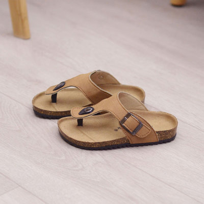 2022 summer solid color children sandals unisex fashion cork slippers girls outdoor beach flip-flops in stock baby boy shoes