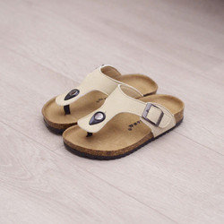 2022 summer solid color children sandals unisex fashion cork slippers girls outdoor beach flip-flops in stock baby boy shoes