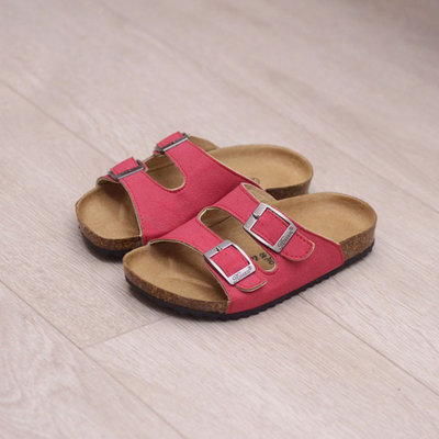 New design summer children cork sandals boys and girls flip flops slippers solid color beach casual shoes baby casual shoes
