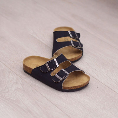 New design summer children cork sandals boys and girls flip flops slippers solid color beach casual shoes baby casual shoes