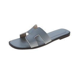 Wholesale fashion solid color casual shoes footwear lightweight non-slip outdoor slide slippers 2022 summer sandals women