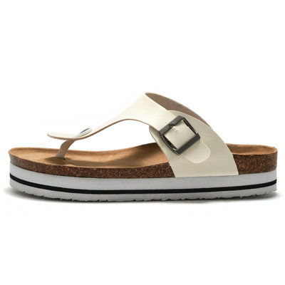 Thick Bottom Stylish Ladies Sandals Soft Sole Non Slip Casual  Solid Color