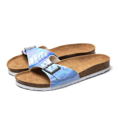 Non Slip Summer Ladies Cork Slippers Outdoor Casual  Custom Logo