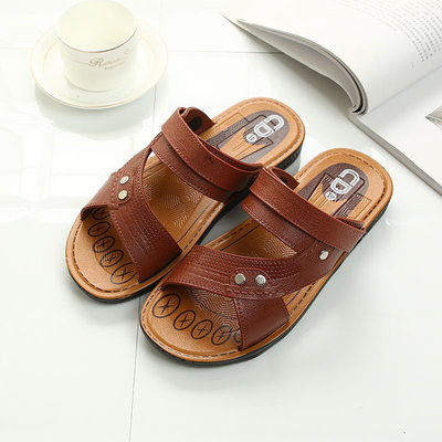PVC Men Casual Footwear Summer Soft Sole Non Slip Breathable