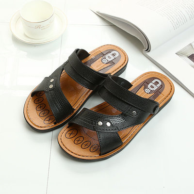 PVC Men Casual Footwear Summer Soft Sole Non Slip Breathable