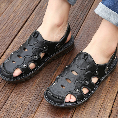 Dual Use Men Casual Footwear Upper Outdoor Lightweight Soft Sole Non Slip