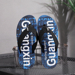 Hot sale soft Comfortable new Man sandal leather upper outdoor slide flat flip-flops fashion non-slip slippers 2022