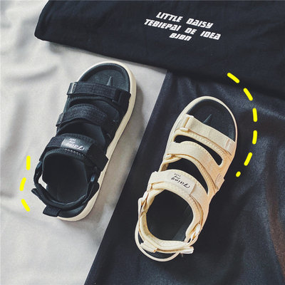 2022 new design couple summer sandals women outdoor beach shoes soft sole magic paste slide slippers for Men