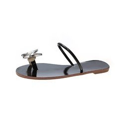 2022 new summer flip flops wholesale diamond sandals flat butterfly slippers for women beach shoes in stock