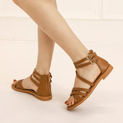Slide sandals wholesale 2022 new style solid color Wedge heel non-slip female slippers for women and ladies leather shoes