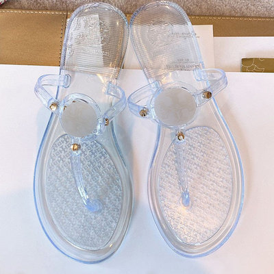 Sandals 2022 Summer Fashion solid color jelly flip flops Anti-Slip flat slippers For women and ladies in stock