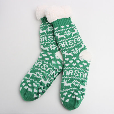 Christmas Women Fluffy Thick Knit Sherpa Fleece Lined Socks Animal Heavy Thermal Fuzzy Slipper Socks non skid fashion socks