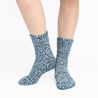 Wholesale Women non-slip slipper Sock custom mixed color house indoor floor sock ladies medium length Fleece Socks