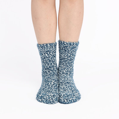 Wholesale Women non-slip slipper Sock custom mixed color house indoor floor sock ladies medium length Fleece Socks