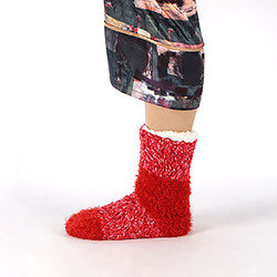 Wholesale new fashion trend women winter socks patchwork color warm soft skin-friendly non-slip Casual designer socks