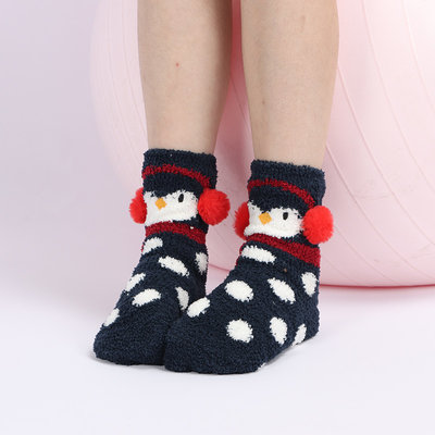 new arrival Unisex polyester Kawaii Knitted Animal Print Face Cute animal Funny slipper socks Girl Socks non skid fashion socks