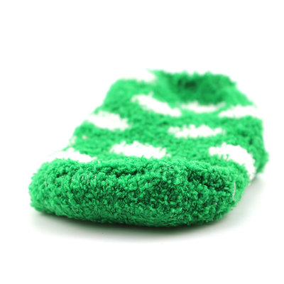 kids baby keep warm socks green winter socks knit home slipper socks