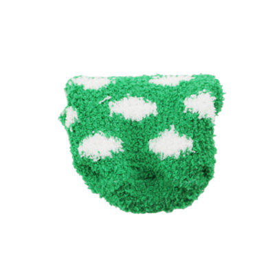 kids baby keep warm socks green winter socks knit home slipper socks